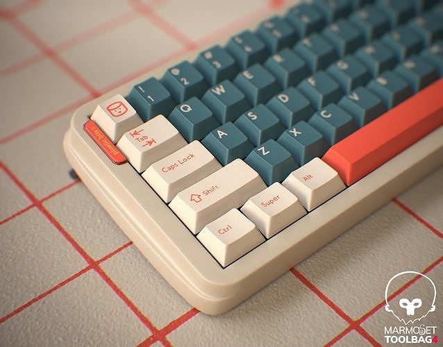 3D model Mechanical Keyboard Custom VR / AR / low-poly | CGTrader