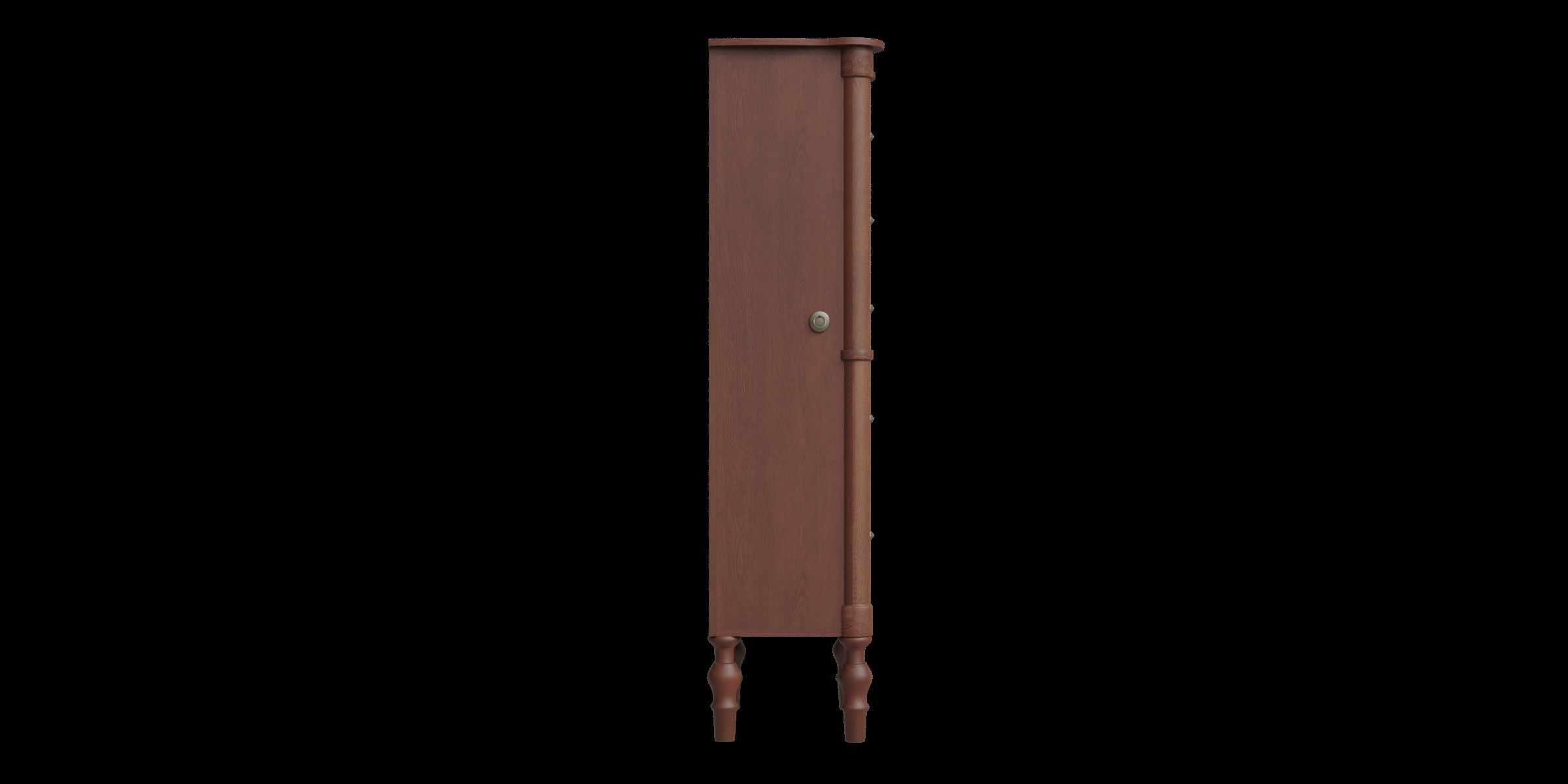 3D model Suzanne Jewelry Armoire Walnut VR / AR / low-poly | CGTrader