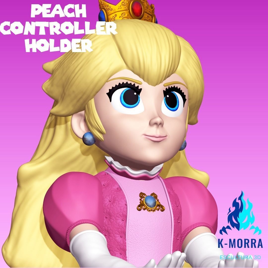 Peach controller Holder 3D model 3D printable | CGTrader