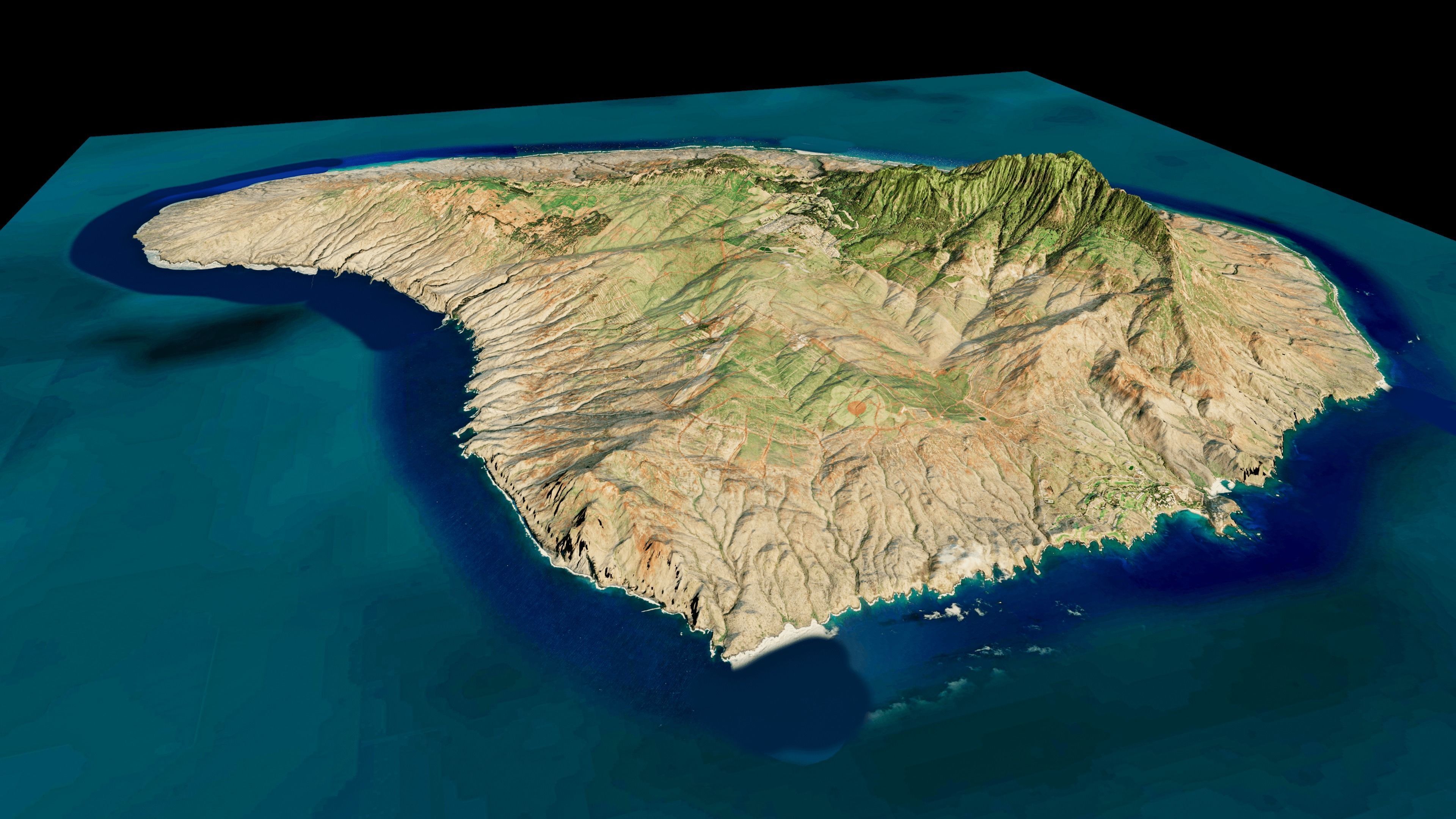 3D model Lanai Island 3d Model terrain VR / AR / low-poly | CGTrader