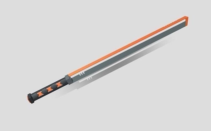 KATANA cyber 3D model | CGTrader