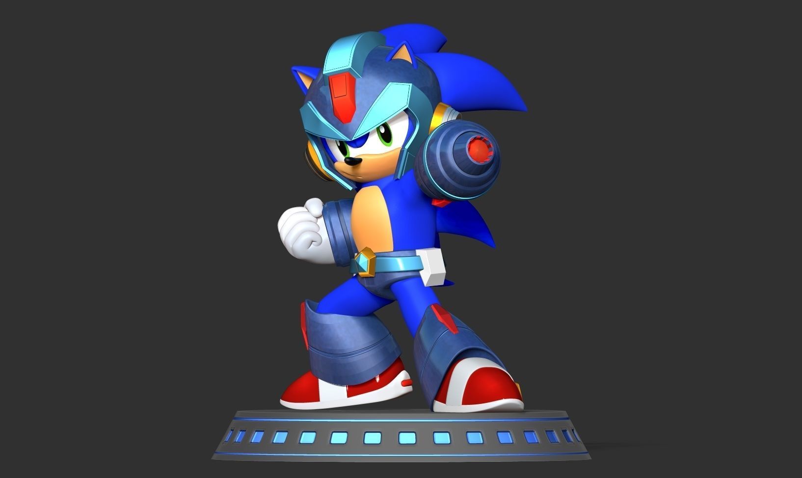 Mega Sonic 3D model 3D printable | CGTrader