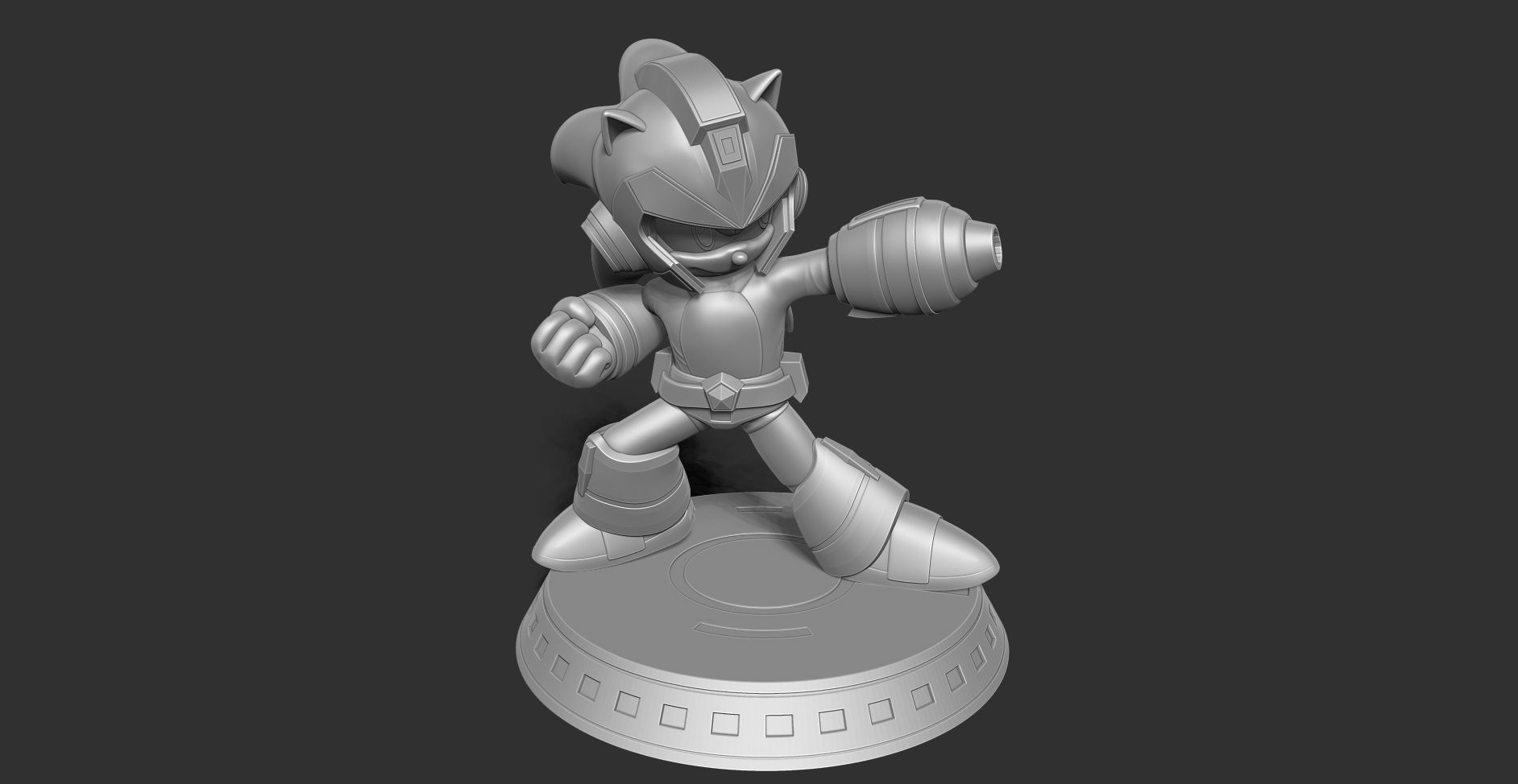 Mega Sonic 3D model 3D printable | CGTrader