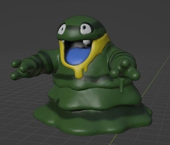 Grimer Alolan Form 3D model 3D printable | CGTrader