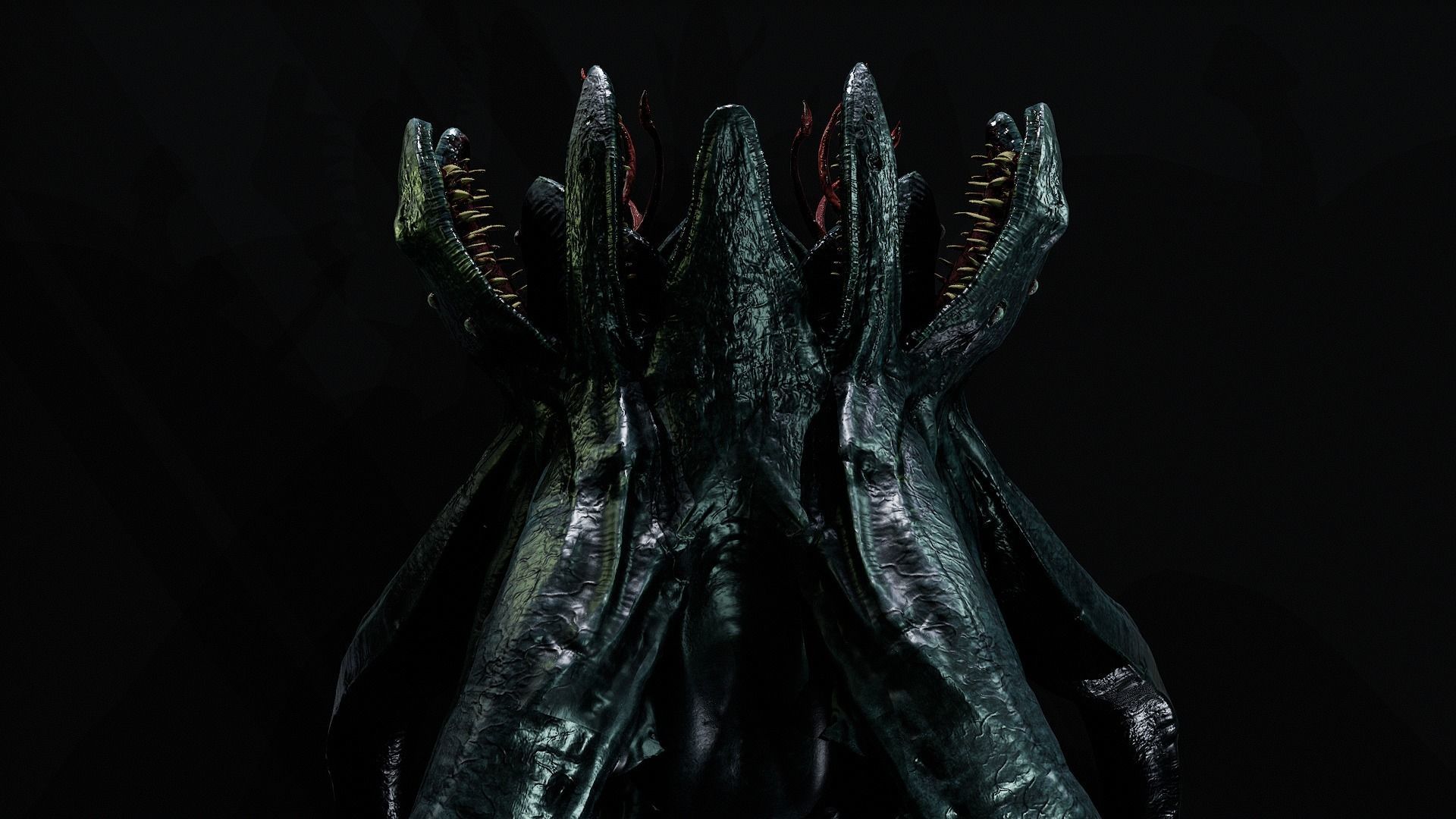 3D model Horror creature VR / AR / low-poly | CGTrader