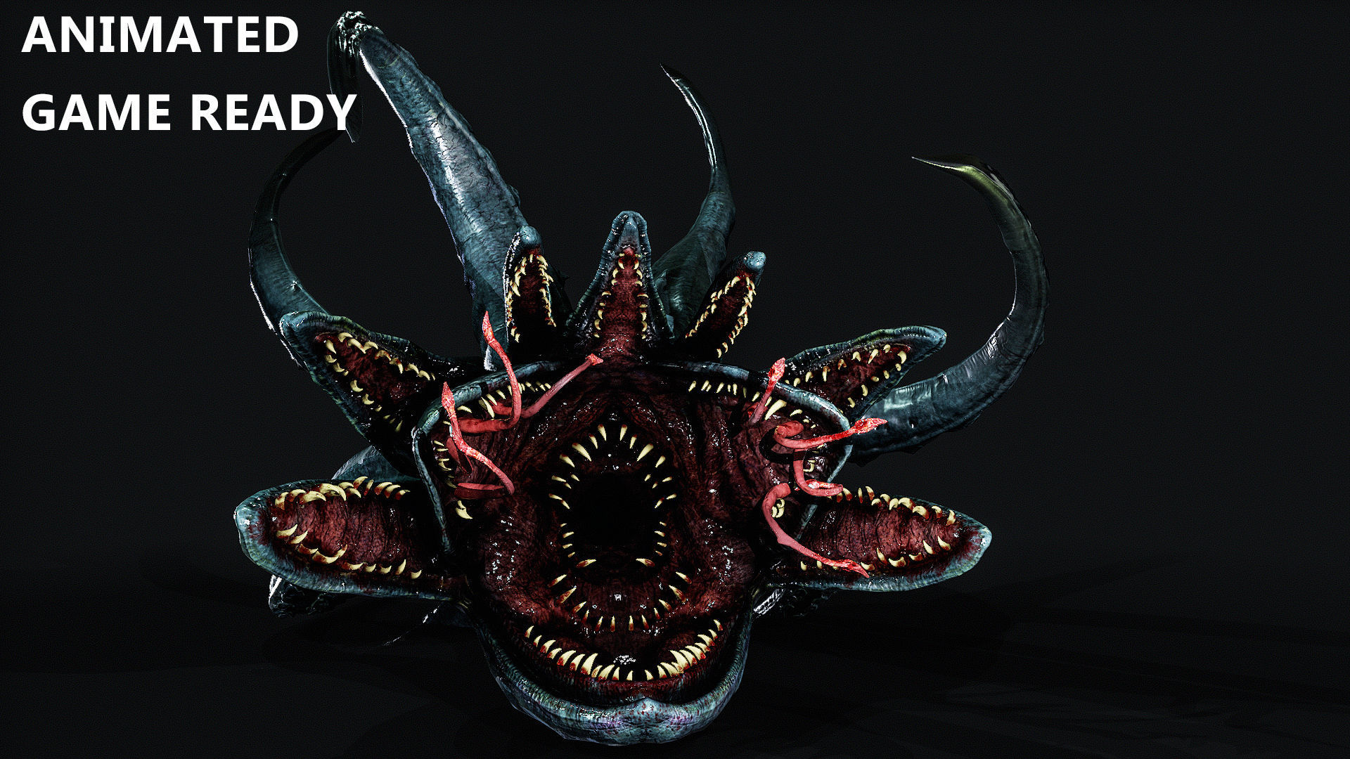 3D model Horror creature VR / AR / low-poly | CGTrader