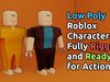 3D model Low Poly Roblox Character Fully Rigged and Ready for Action VR ...