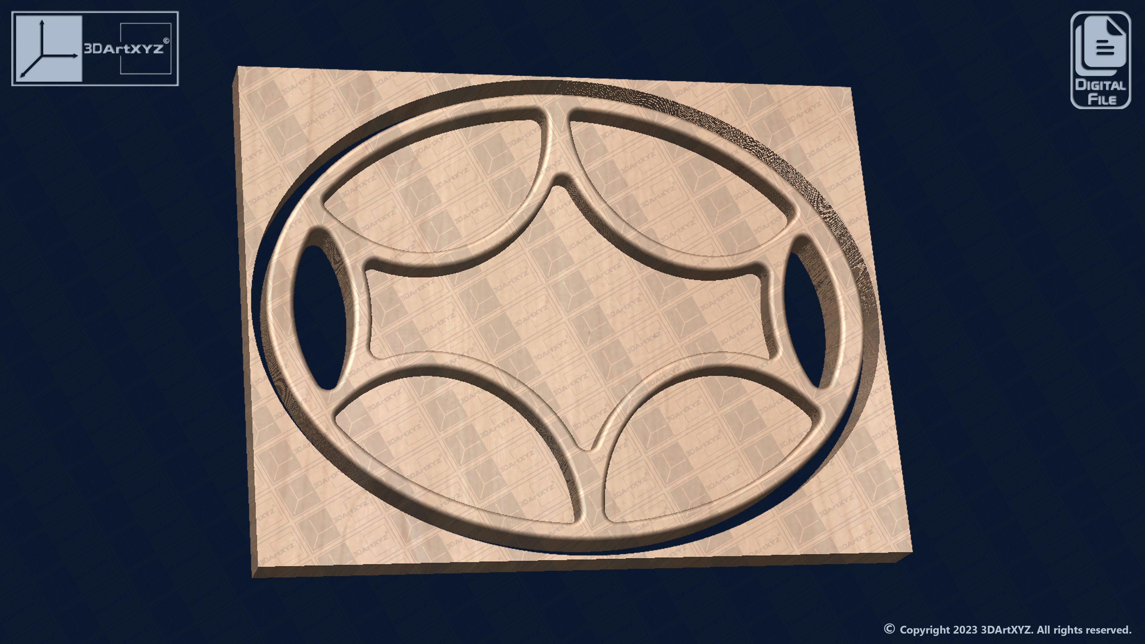 Trays Pack 3 - CNC Files for Wood 3D model | CGTrader