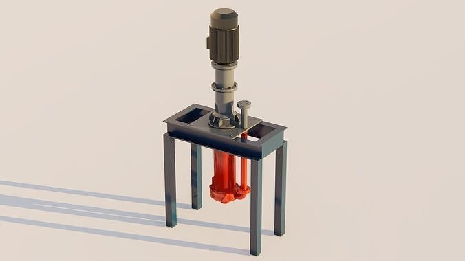 Vertical pump 3D model | CGTrader