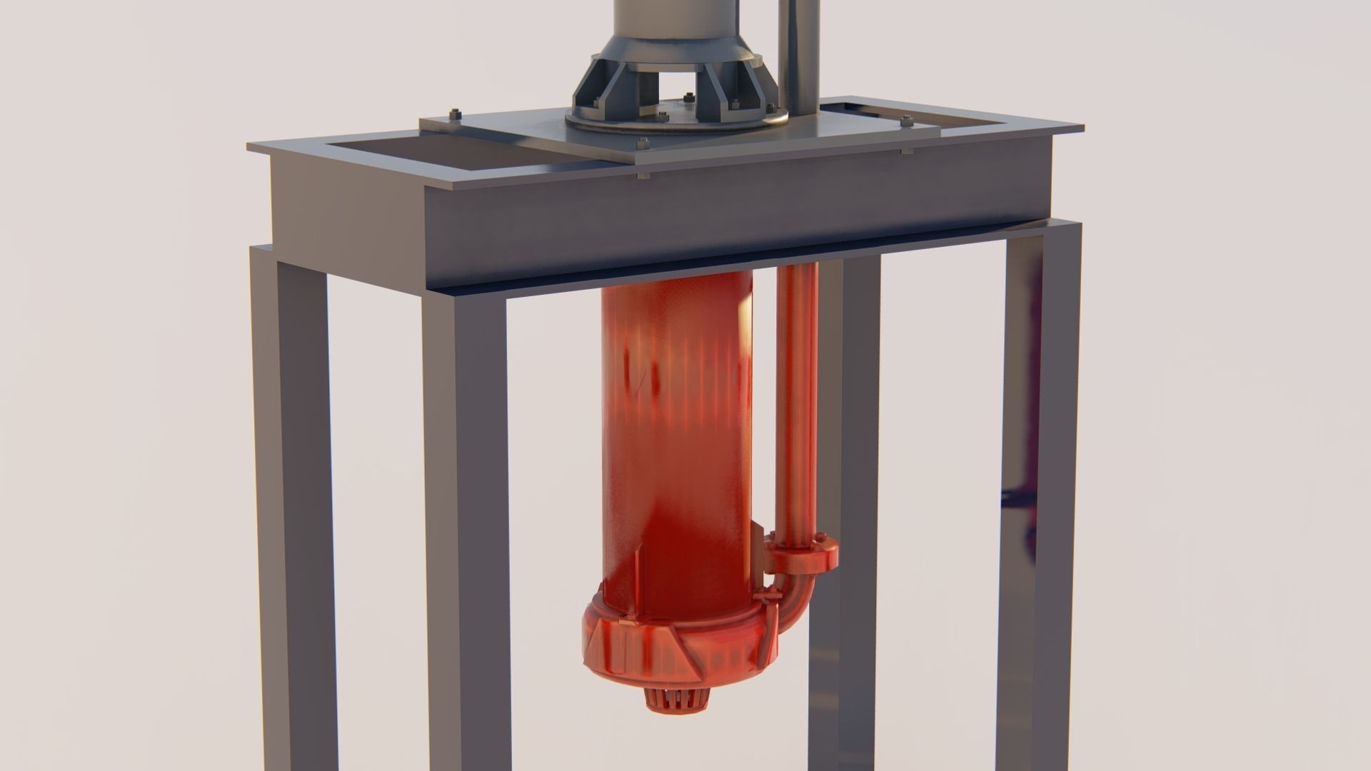 Vertical pump 3D model | CGTrader