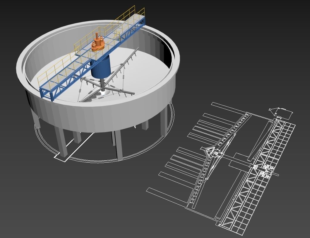 thickener 3D model | CGTrader