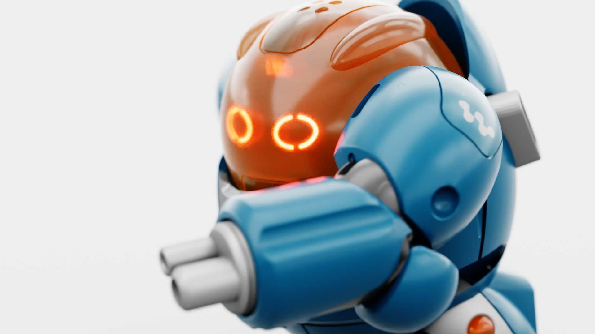 DRONE BOT HEXA RIGGED 3D model animated rigged | CGTrader