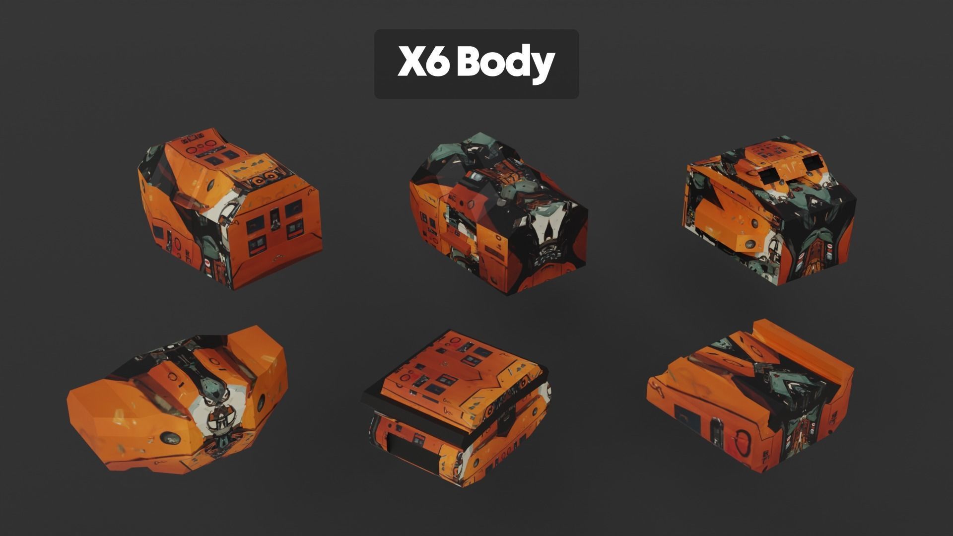 Modular Space Ships 3D model | CGTrader