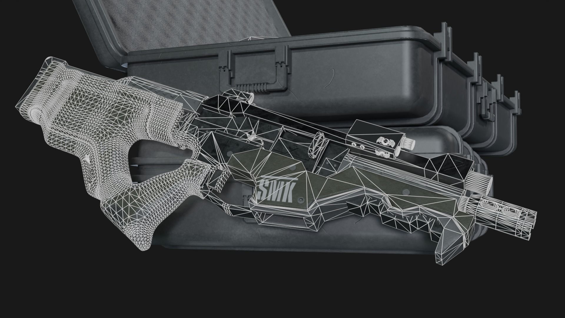 3D model SMK2 Submachine gun VR / AR / low-poly | CGTrader