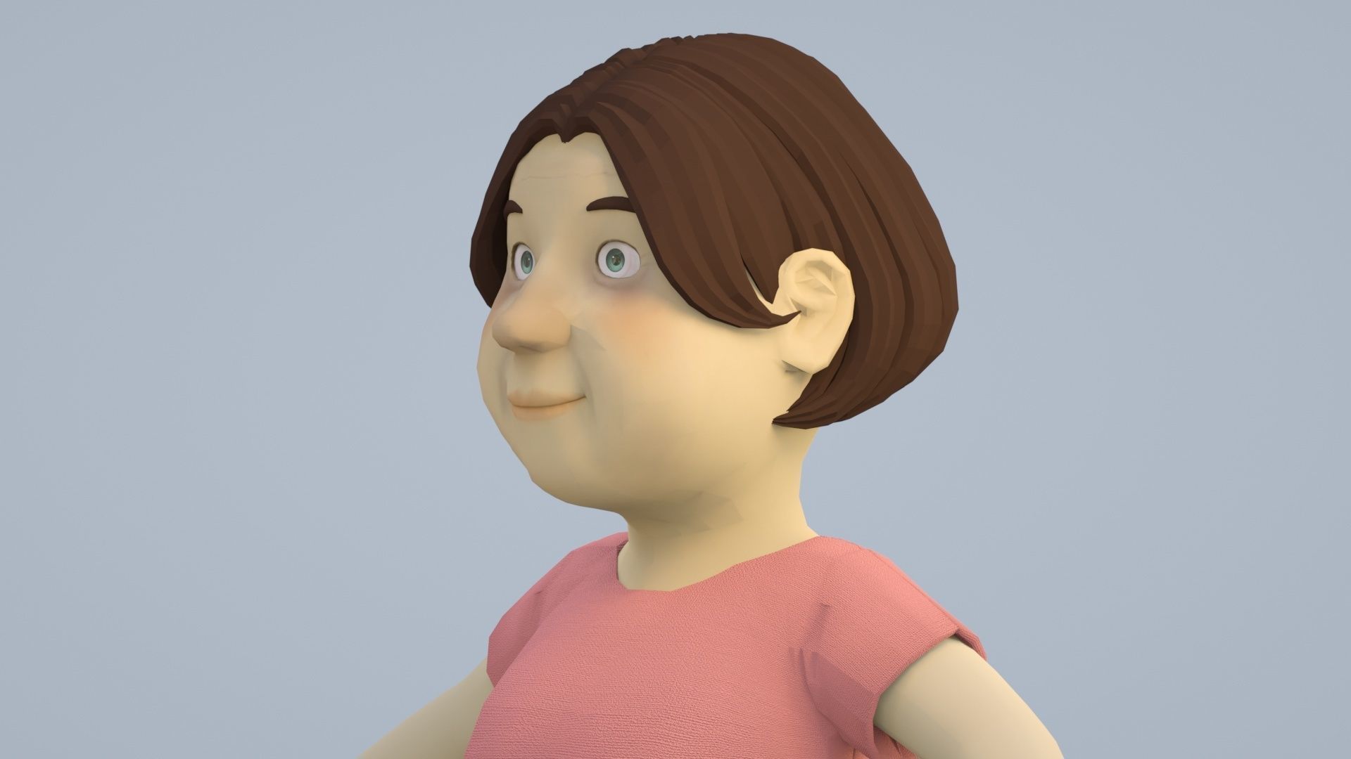 Cartoon Mom Aunt Sister Female 3D model | CGTrader
