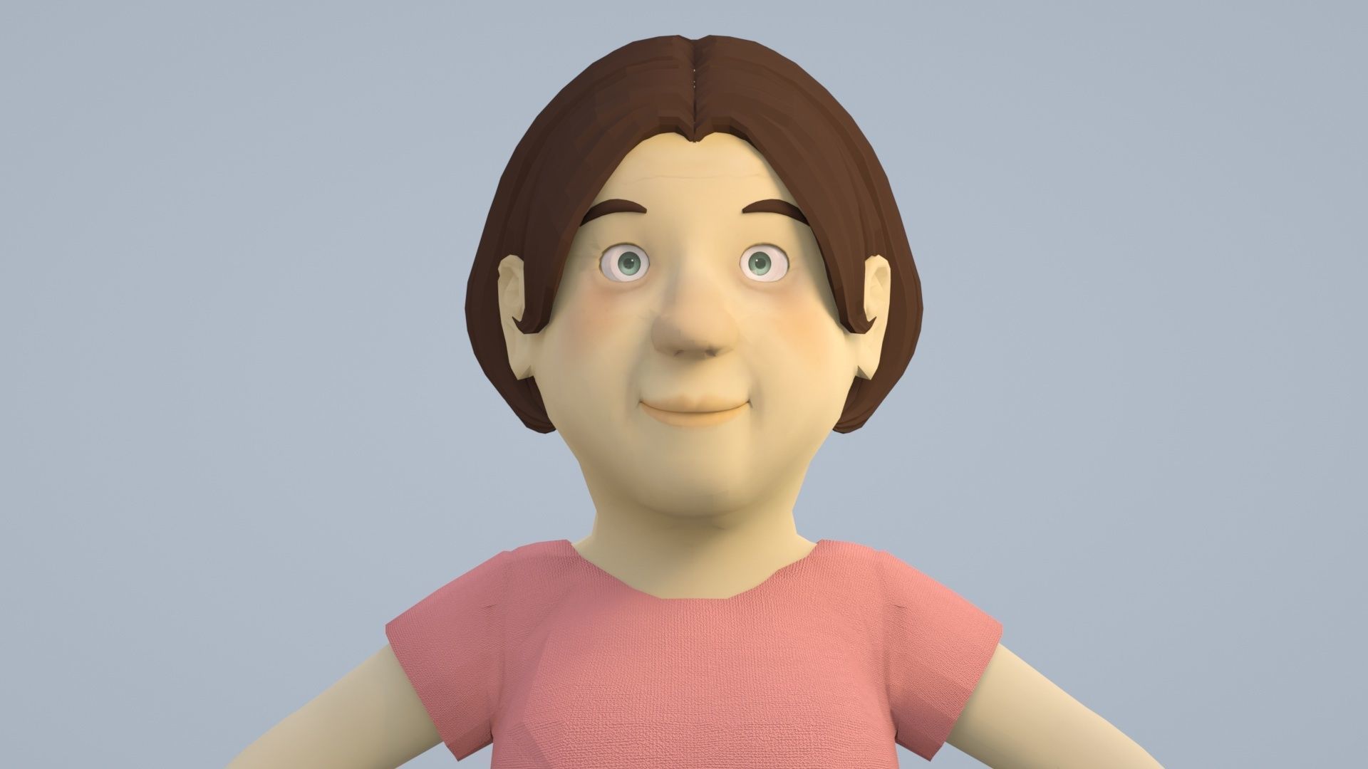 Cartoon Mom Aunt Sister Female 3d Model Cgtrader