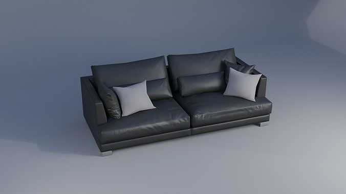 3D model Sofa low poly VR / AR / low-poly | CGTrader