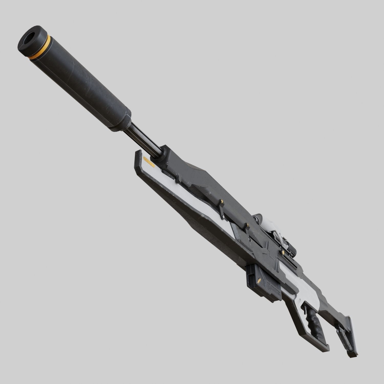 3D model Sci-Fi Sniper Rifle VR / AR / low-poly | CGTrader