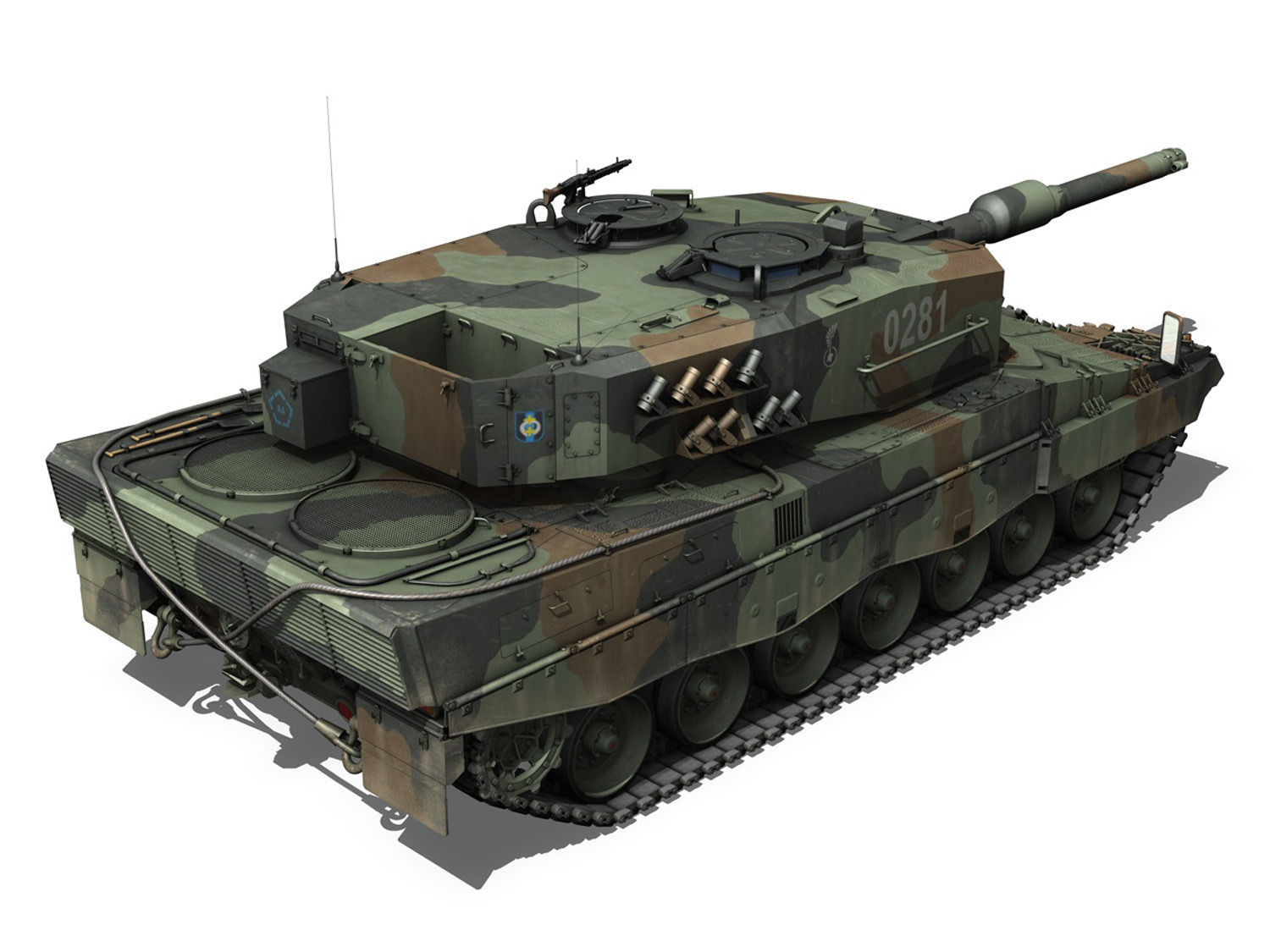 Leopard 2A4 MBT - Polish Armed Forces 3D model | CGTrader