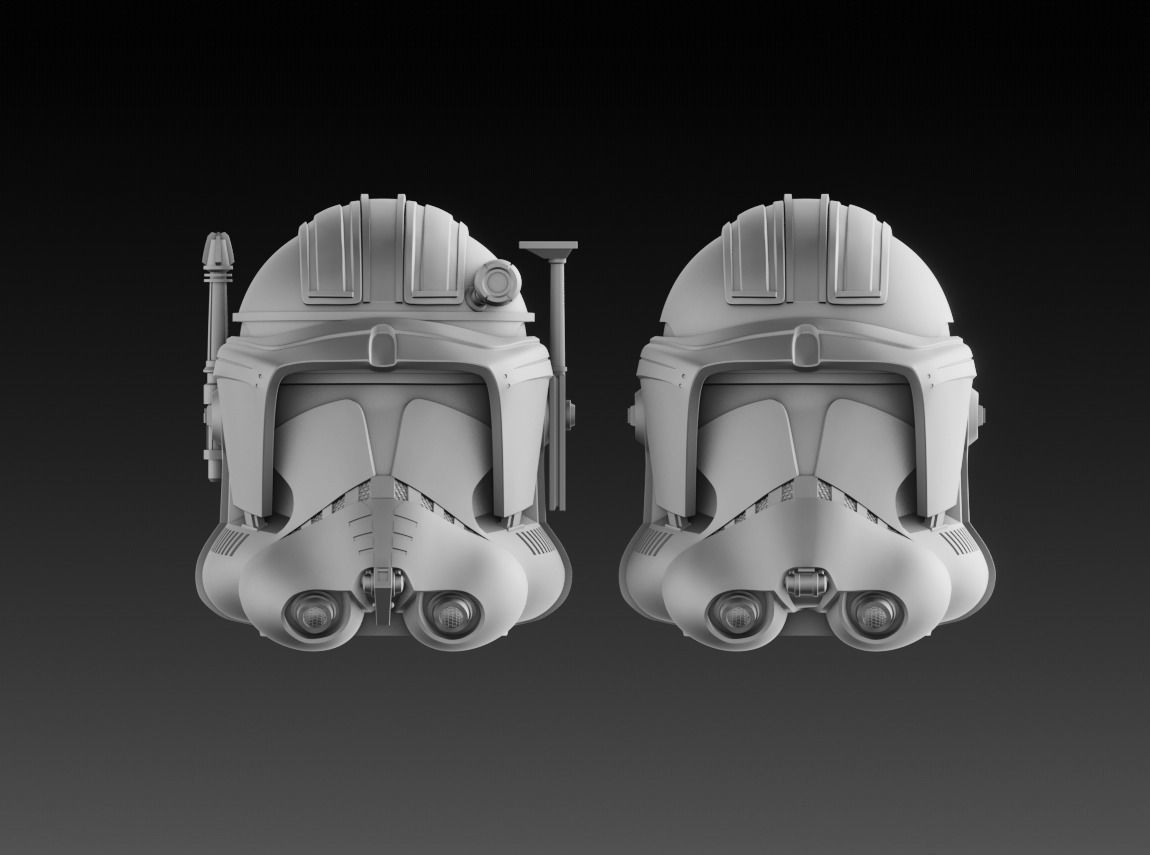 Commander Cody and Heavy Clone trooper helmets One12 One6 3D model 3D printable | CGTrader