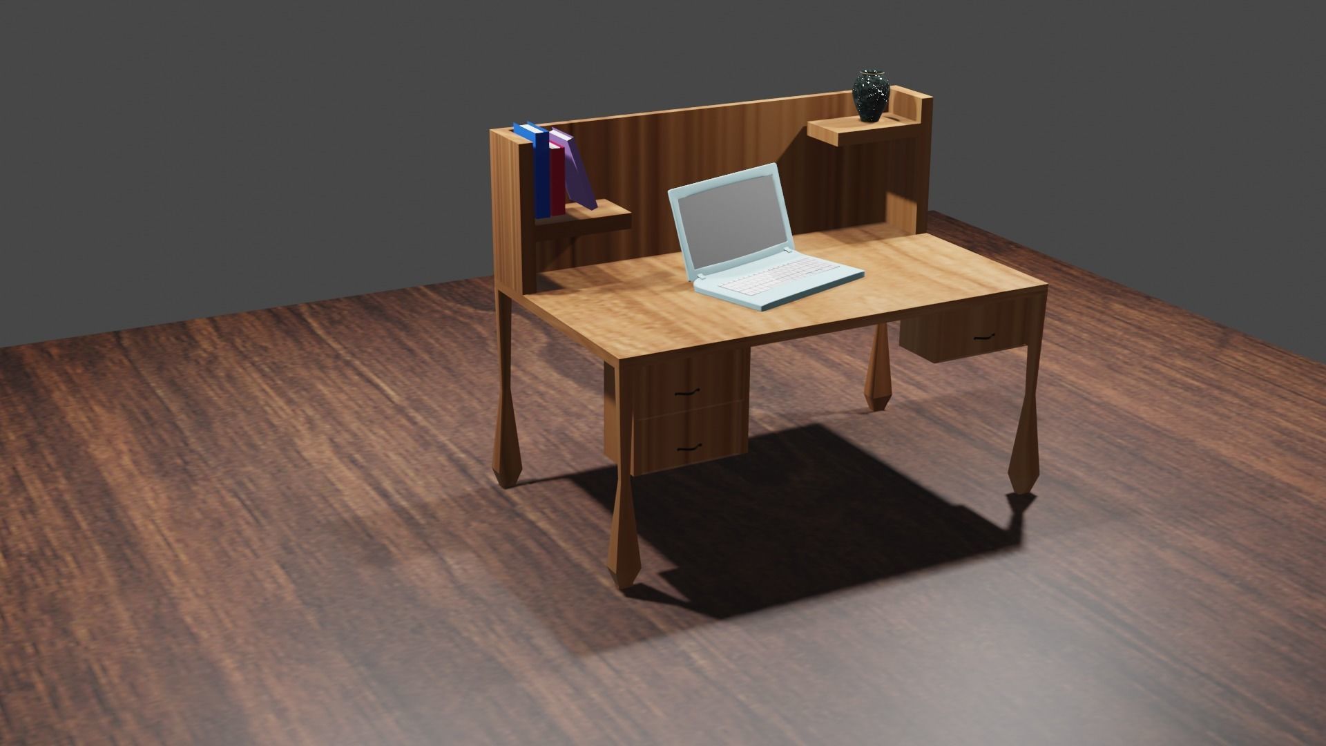 3D model Low poly Computer table model VR / AR / low-poly | CGTrader