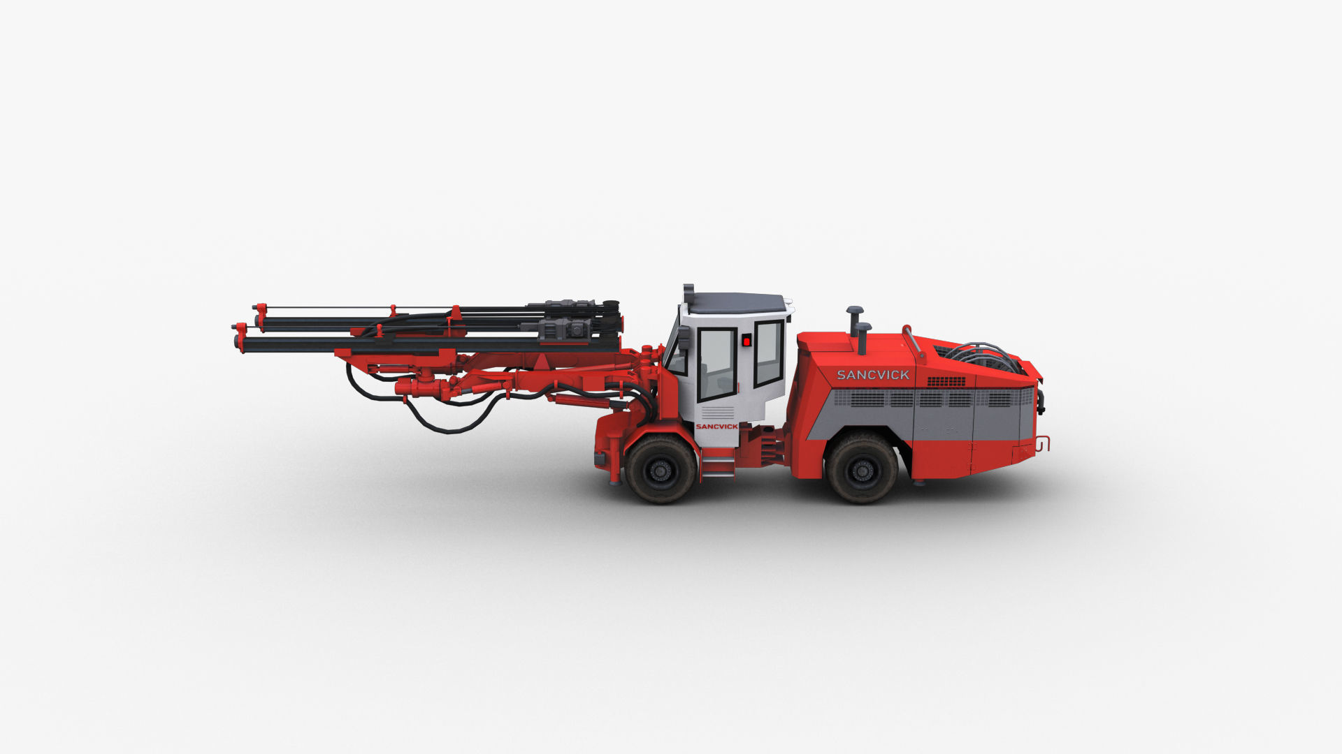 3D model Sandvik Drill Rig Underground VR / AR / low-poly | CGTrader