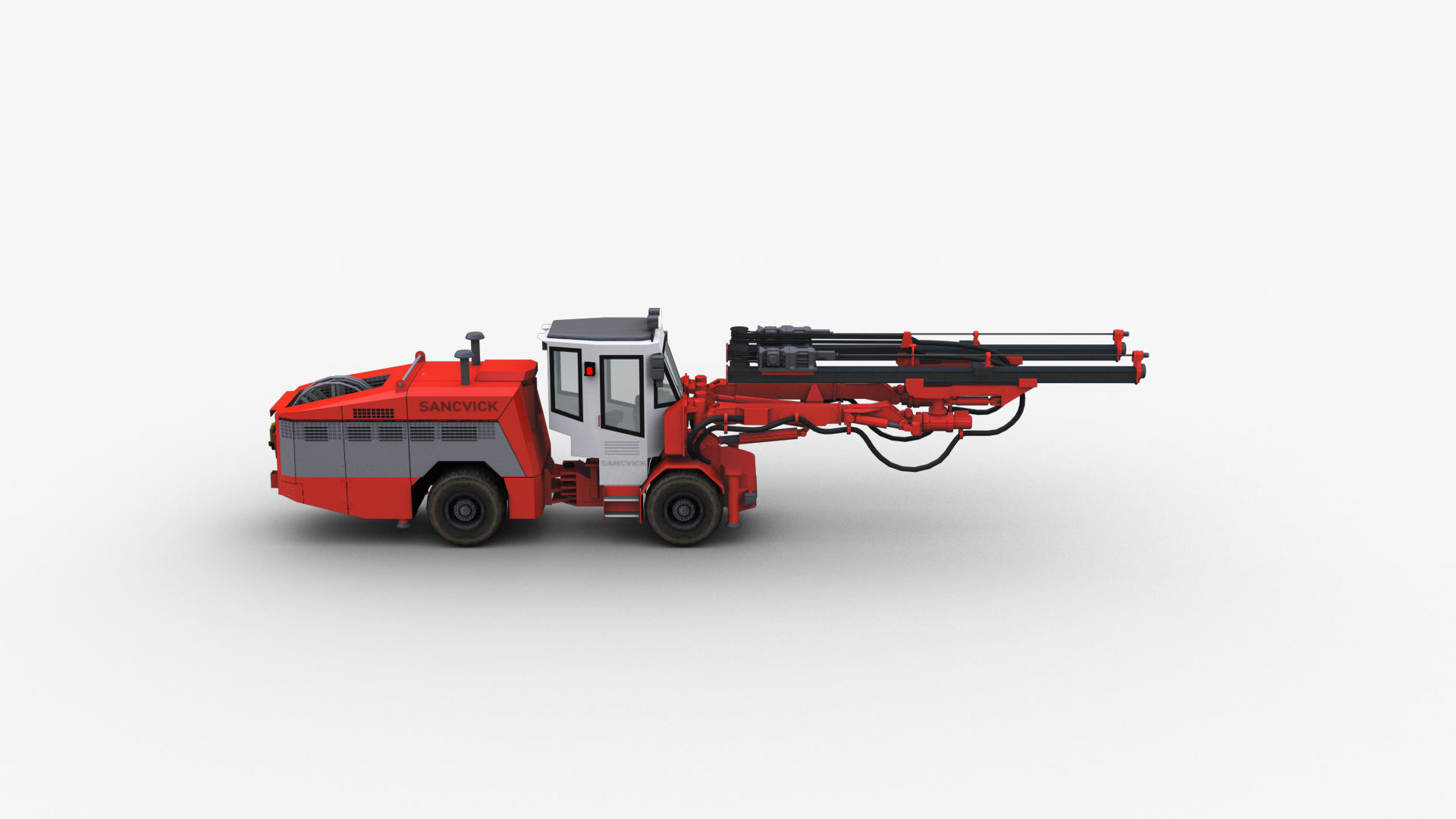 3D model Sandvik Drill Rig Underground VR / AR / low-poly | CGTrader
