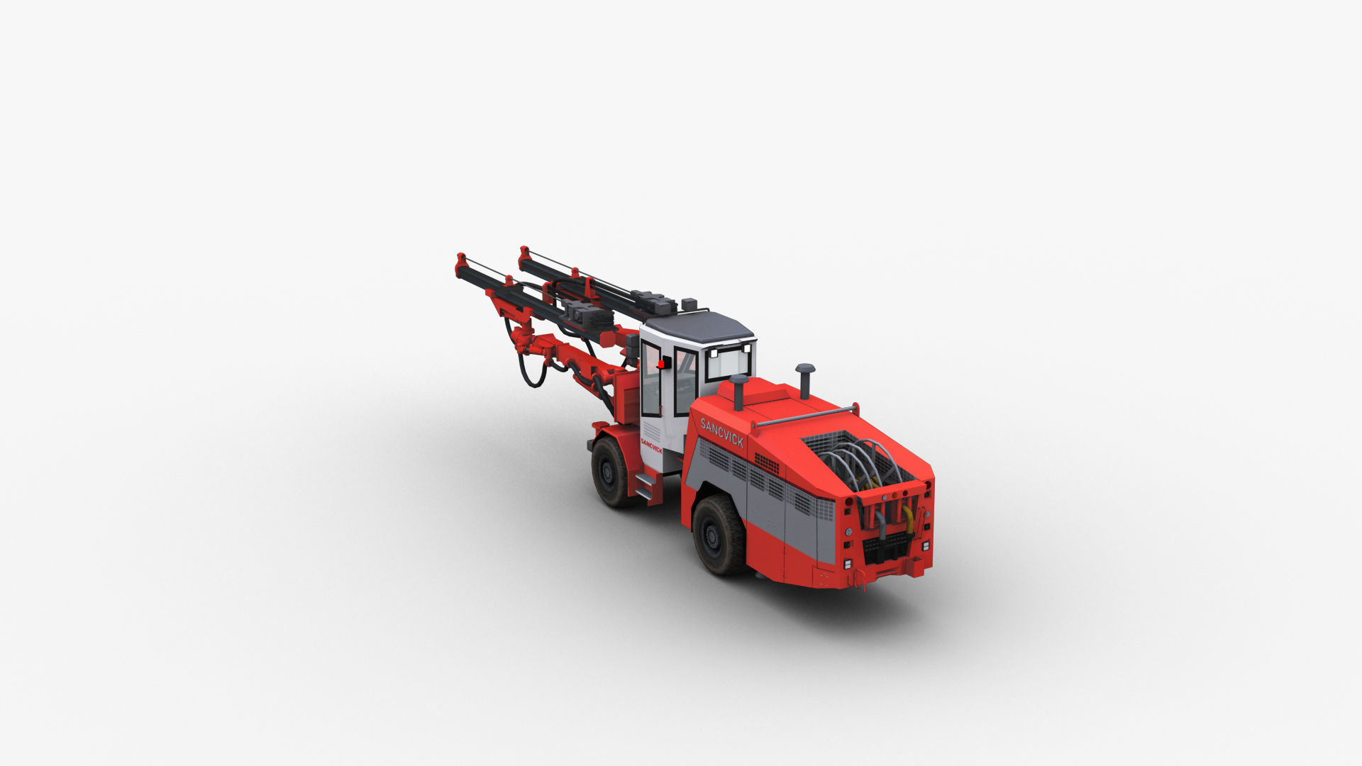 3D model Sandvik Drill Rig Underground VR / AR / low-poly | CGTrader