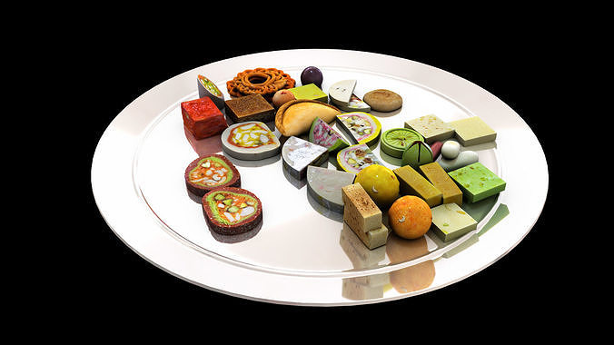 indian sweets 3D model | CGTrader