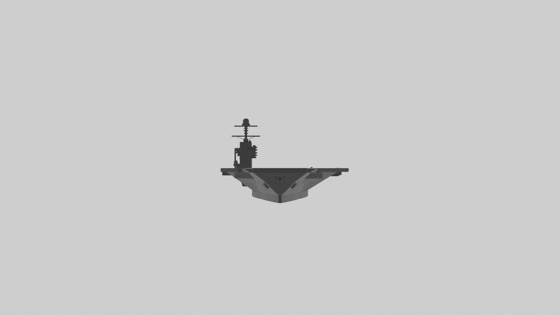 USS Gerald R Ford - Model for small scale printing 3D model 3D ...