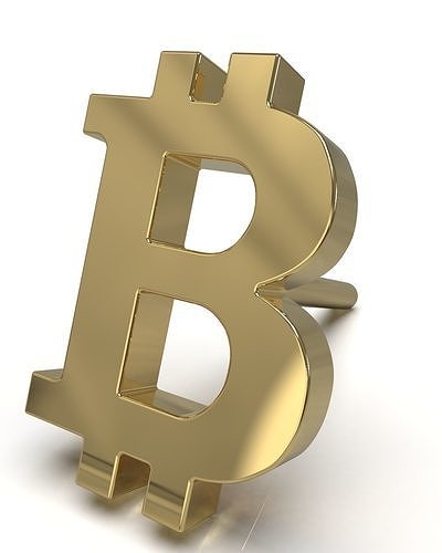 Bitcoin blank stud earring 3D model 3D printable | CGTrader