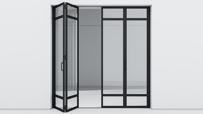 Aluminium door 319 3D model | CGTrader