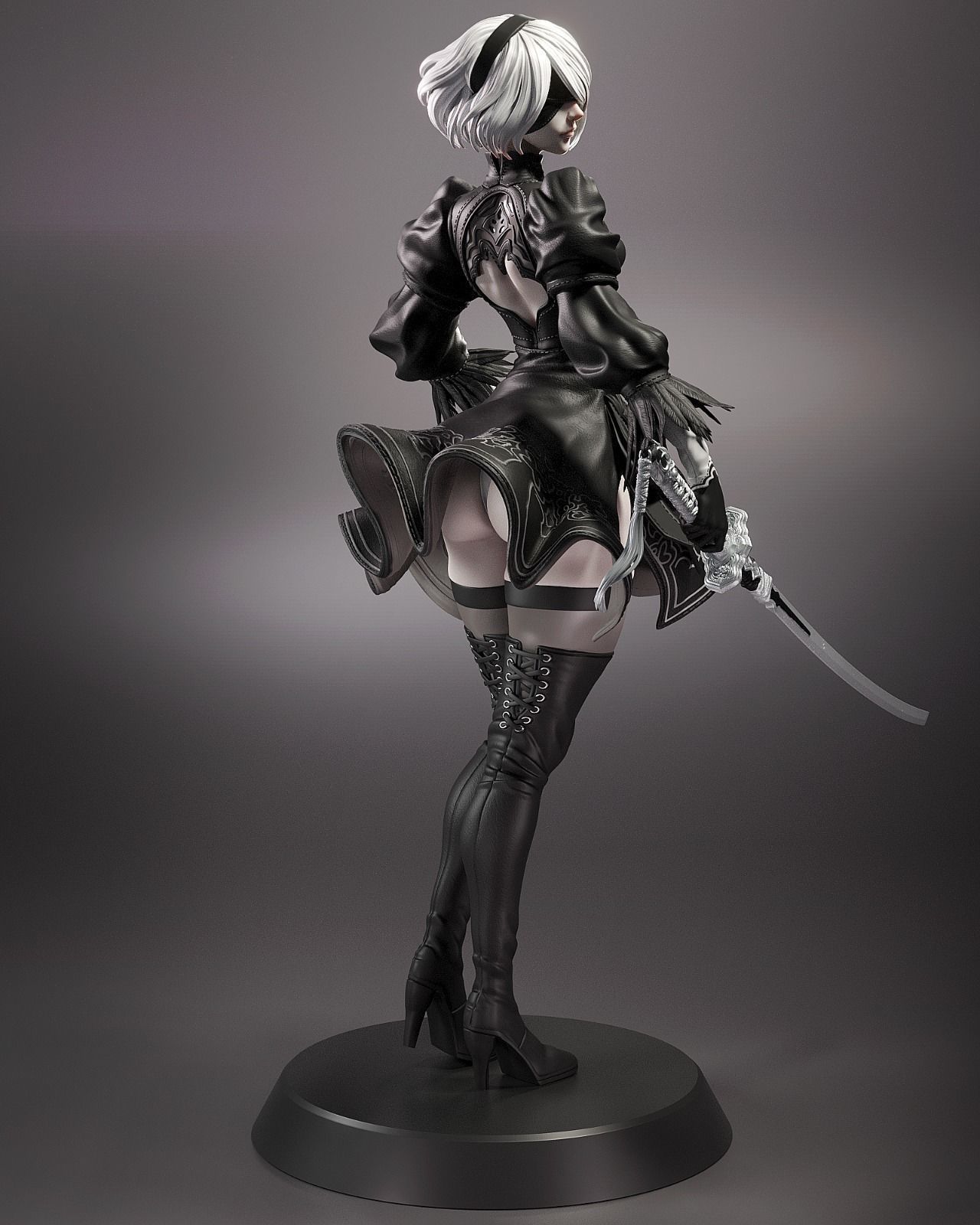 2b - Nier Automata 3D Print 3D model 3D printable | CGTrader