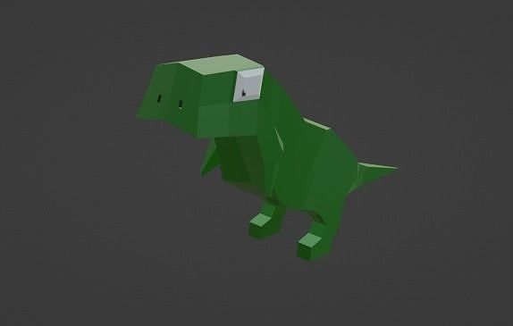 t-rex low poly 3D model | CGTrader