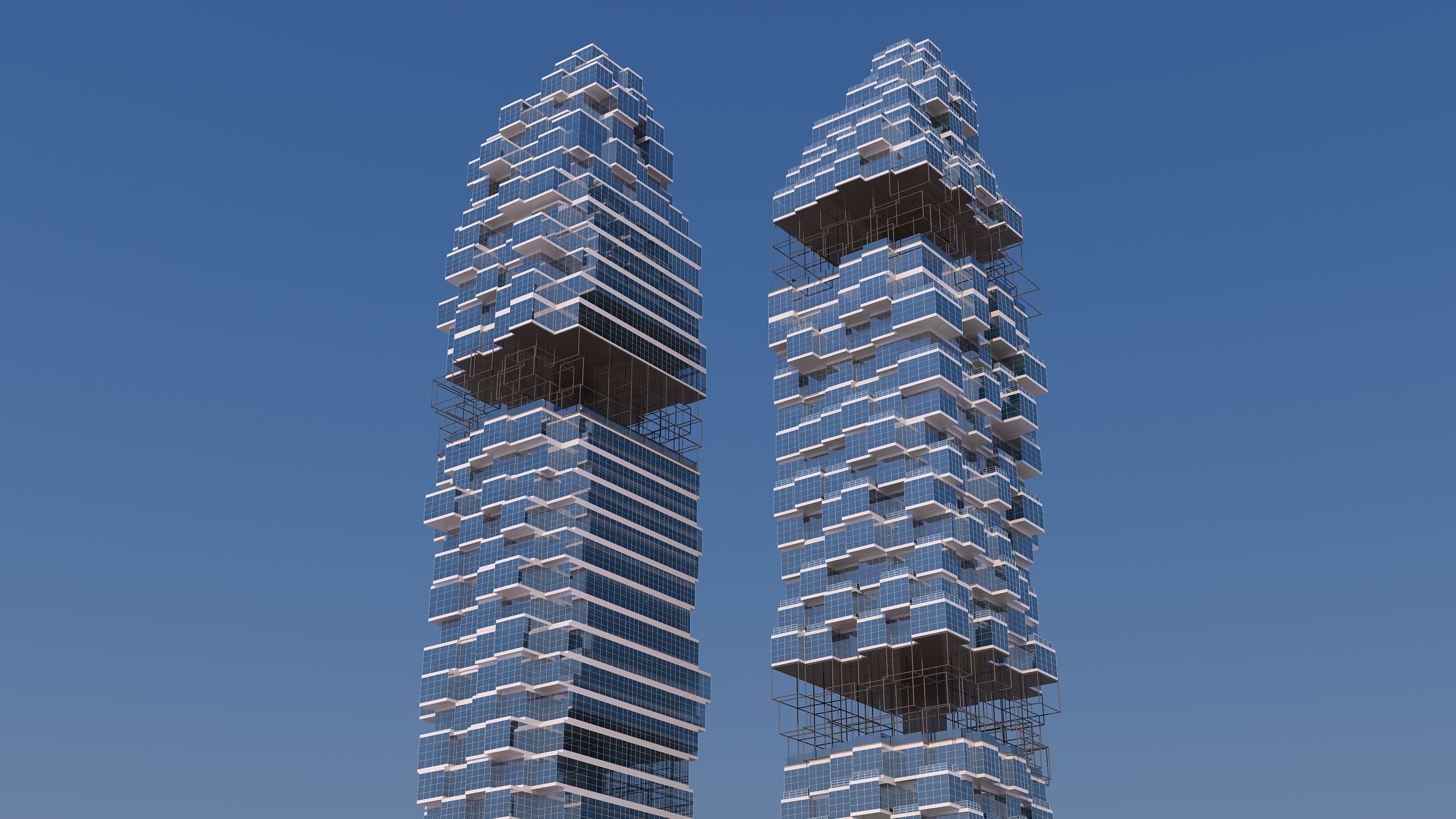 0182 - Skyscraper Architecture 3D Project - 2D Drawings 3D model | CGTrader
