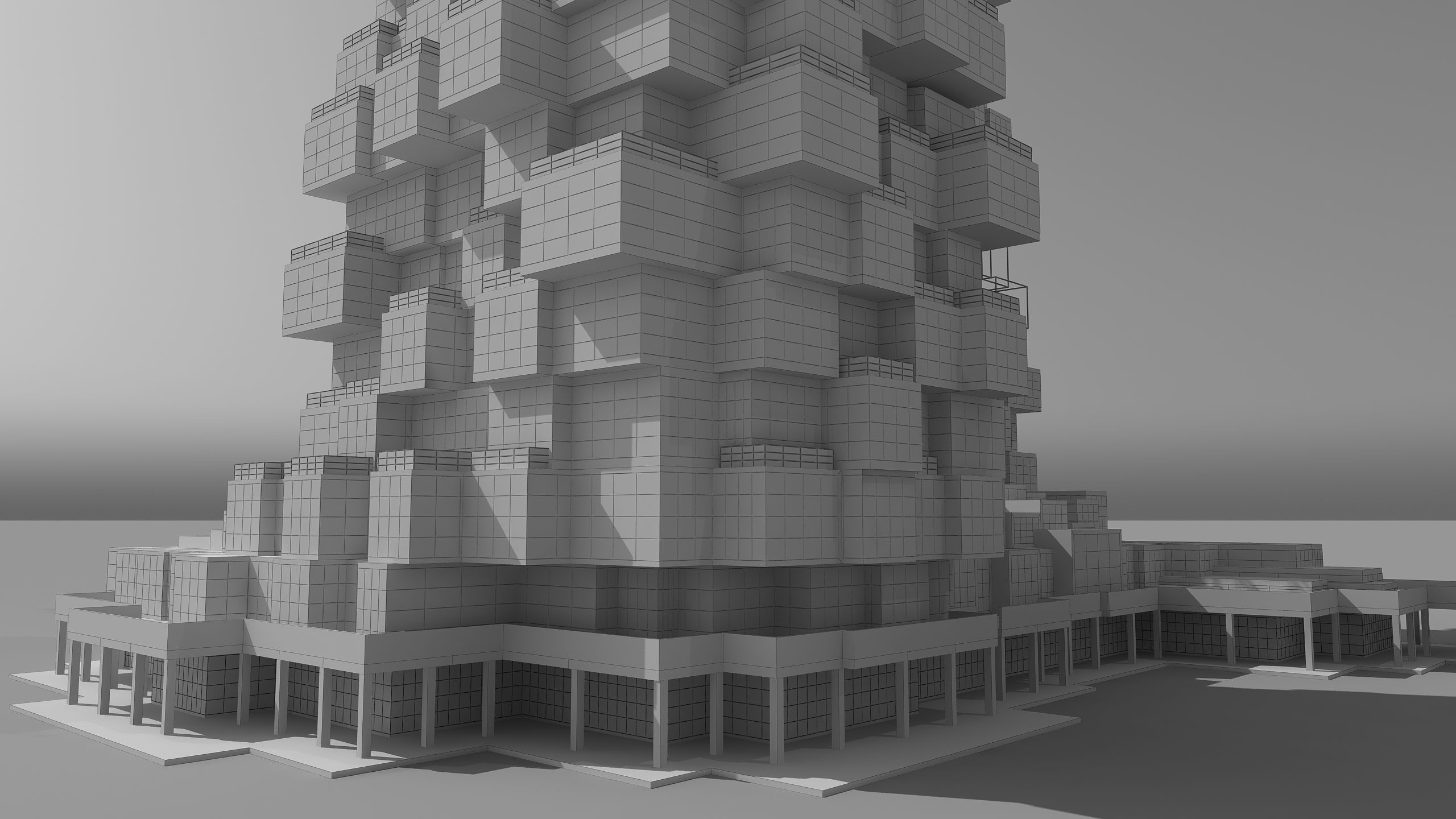 0182 - Skyscraper Architecture 3D Project - 2D Drawings 3D model | CGTrader