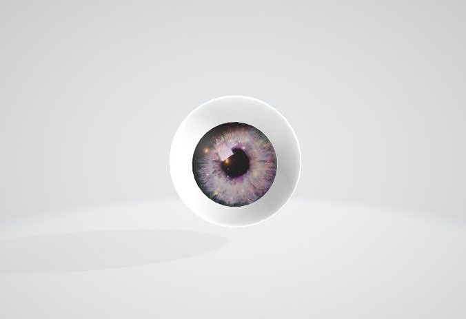 Purple Galaxy Eyeball free 3D model | CGTrader