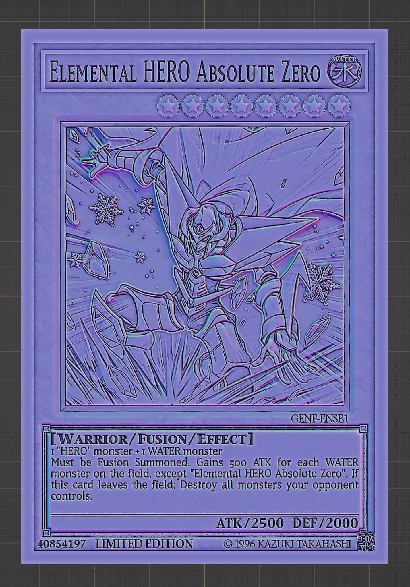 elemental hero absolute zero - yugioh 3D model 3D printable | CGTrader