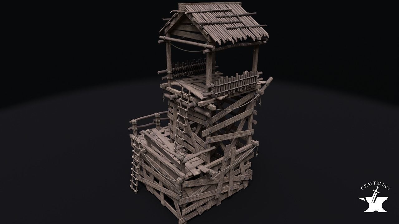 3D model Realistic Medieval Watchtower VR / AR / low-poly | CGTrader