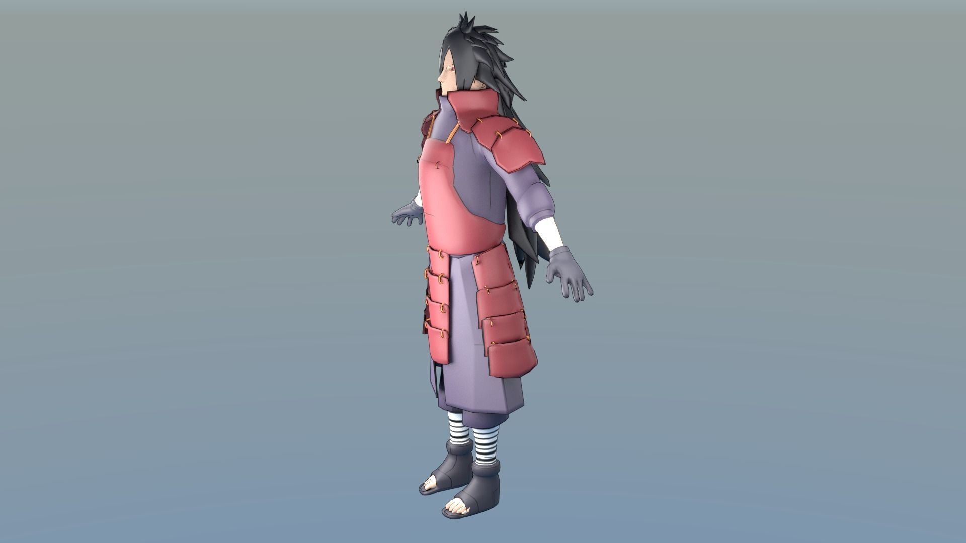 3D model Madara Uchiha Anime Manga Fantasy Character rigged Animated VR ...