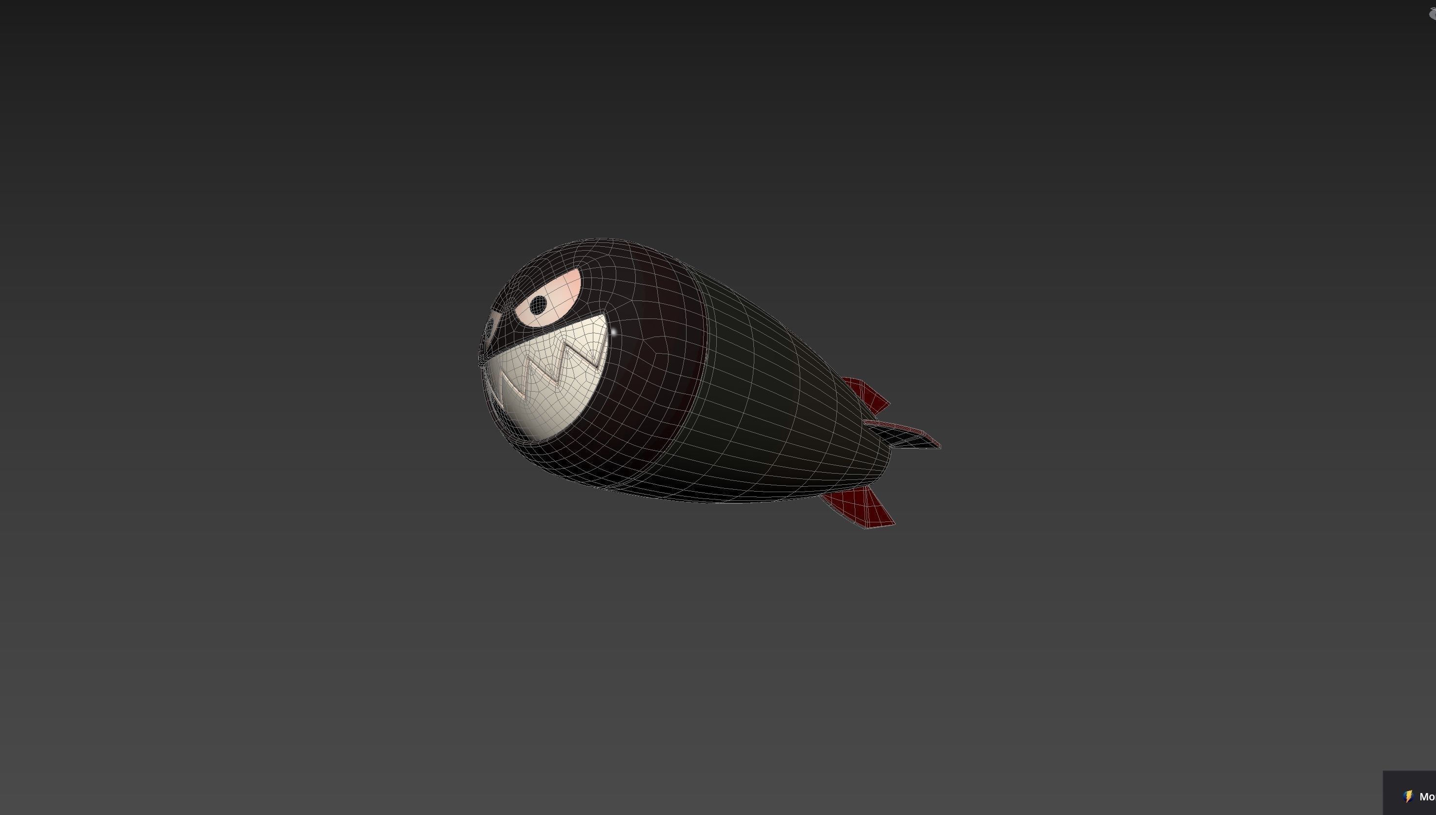 Character240 Cartoon Torpedo 3D model | CGTrader