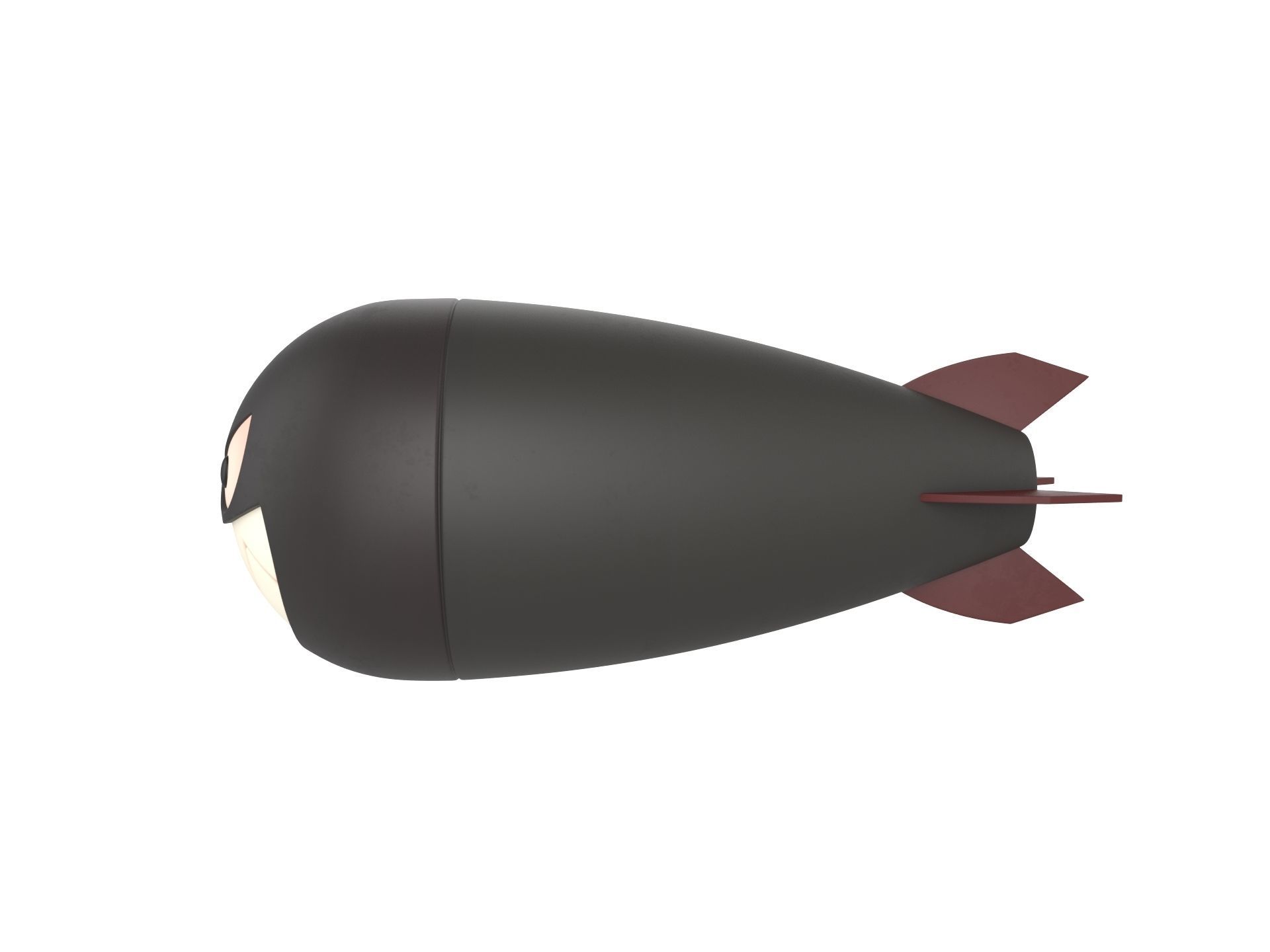 Character240 Cartoon Torpedo 3D model | CGTrader