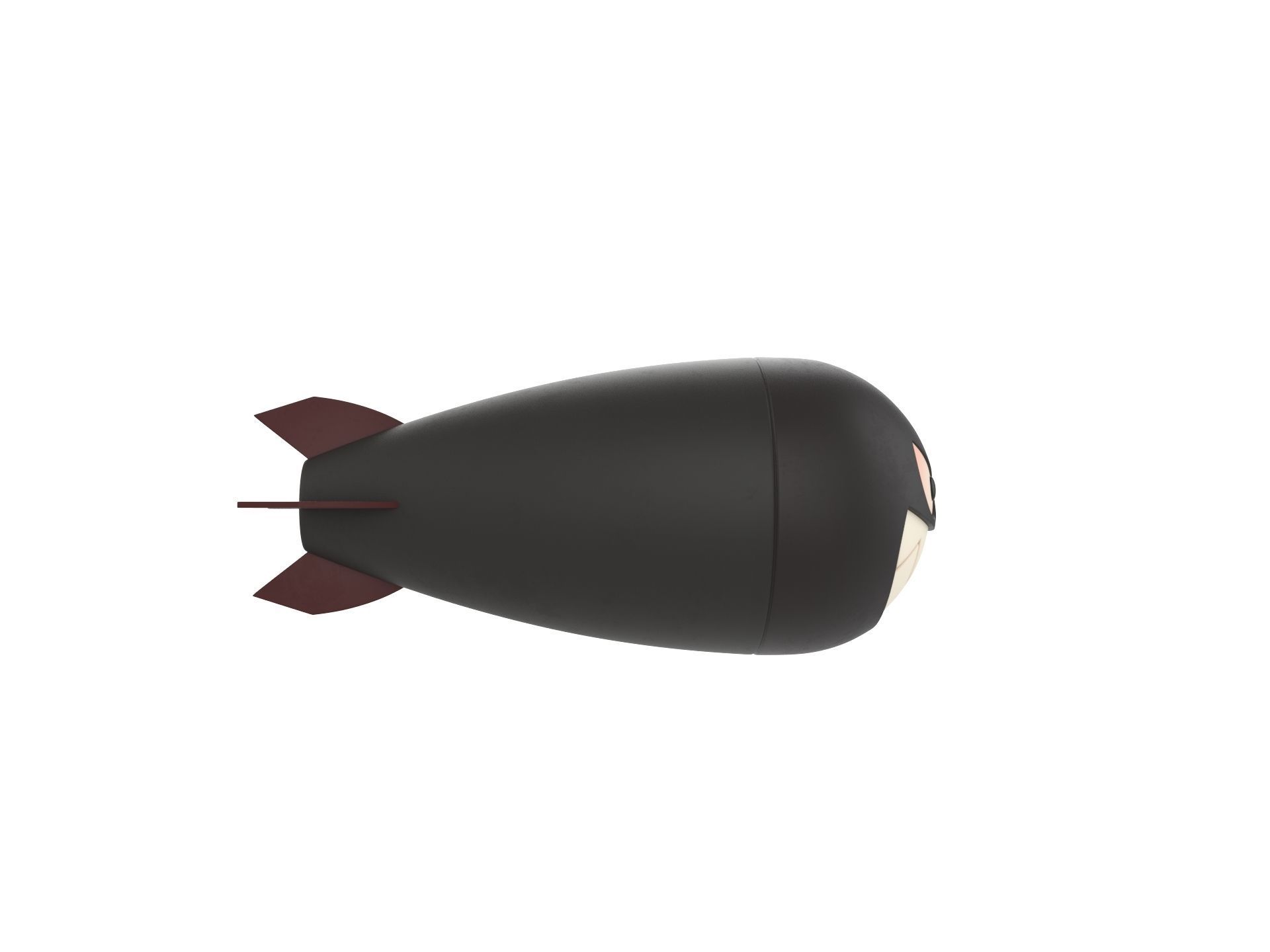 Character240 Cartoon Torpedo 3D model | CGTrader