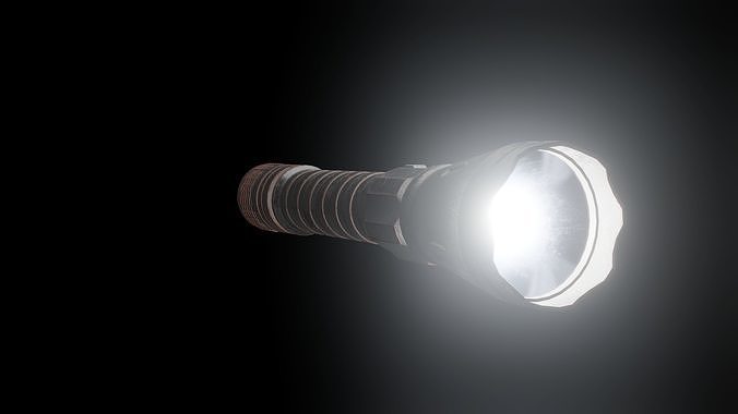 3D model Flashlight rusty VR / AR / low-poly | CGTrader