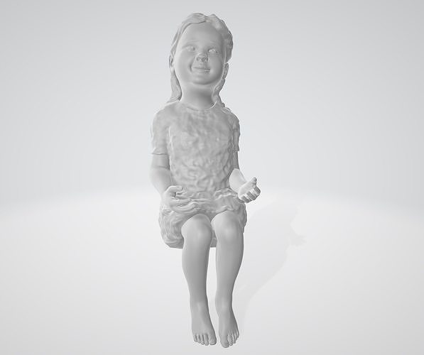 child a young girl 3D model | CGTrader