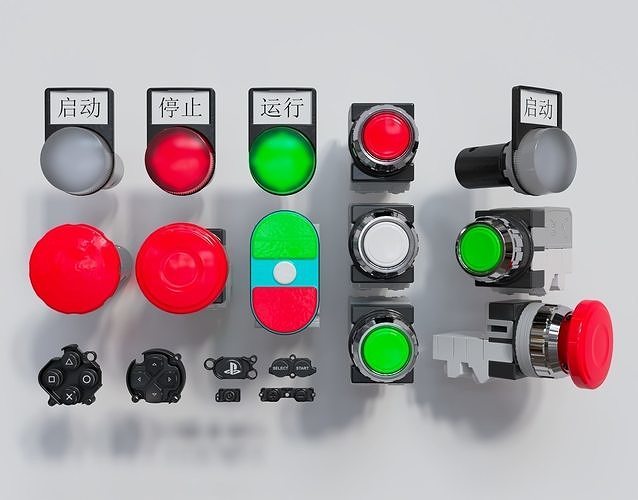 switch button 3D model | CGTrader