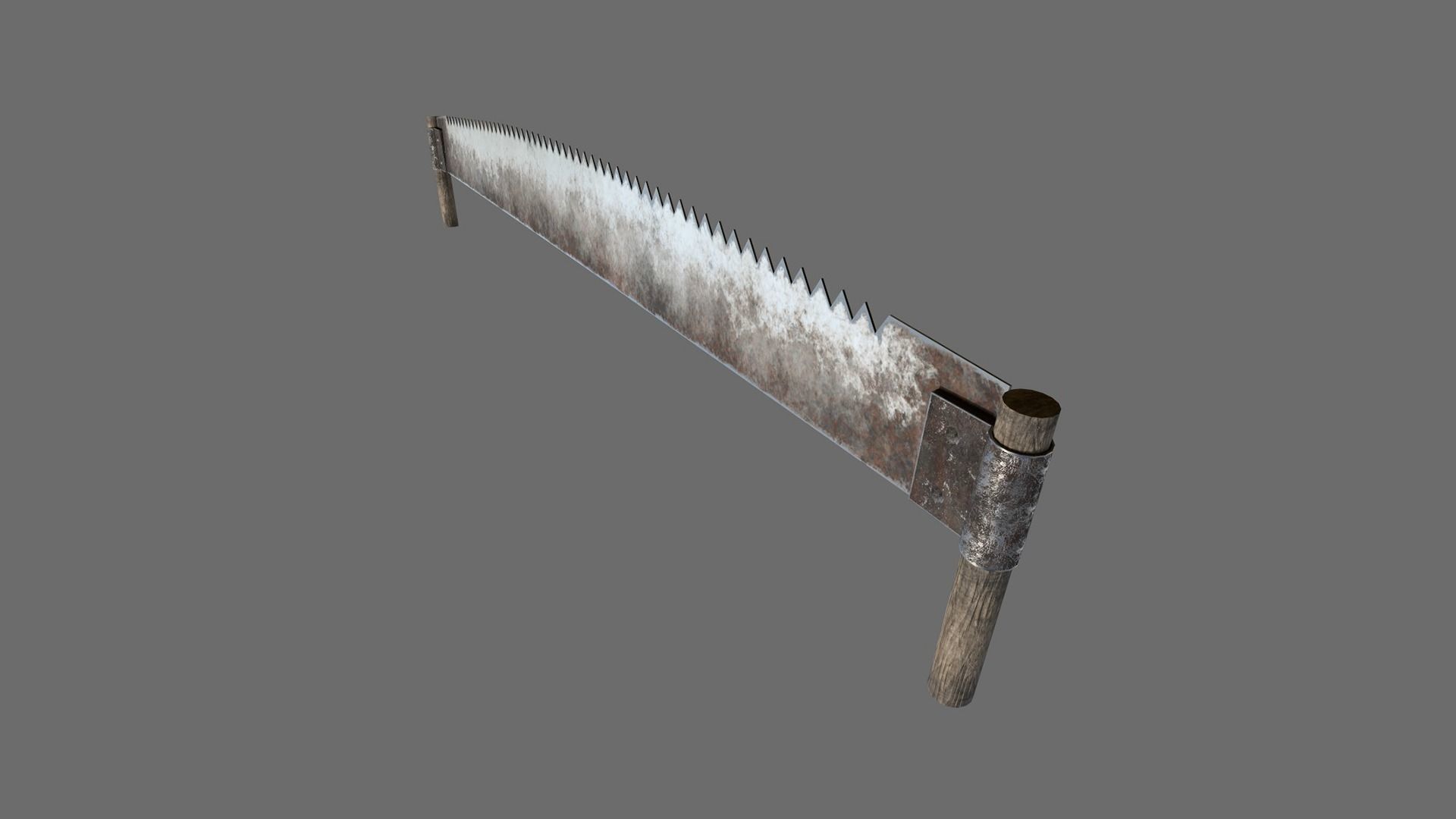 3D model Two-man crosscut saw VR / AR / low-poly | CGTrader