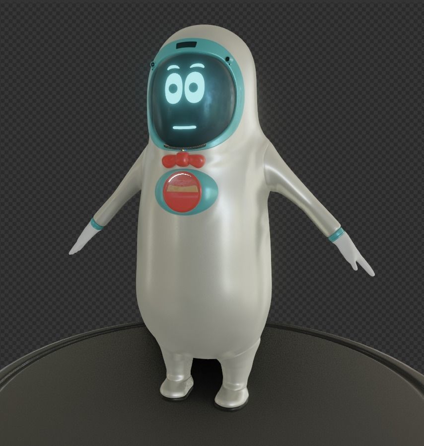 Mr Peanut The Assistance Robot 3D model | CGTrader