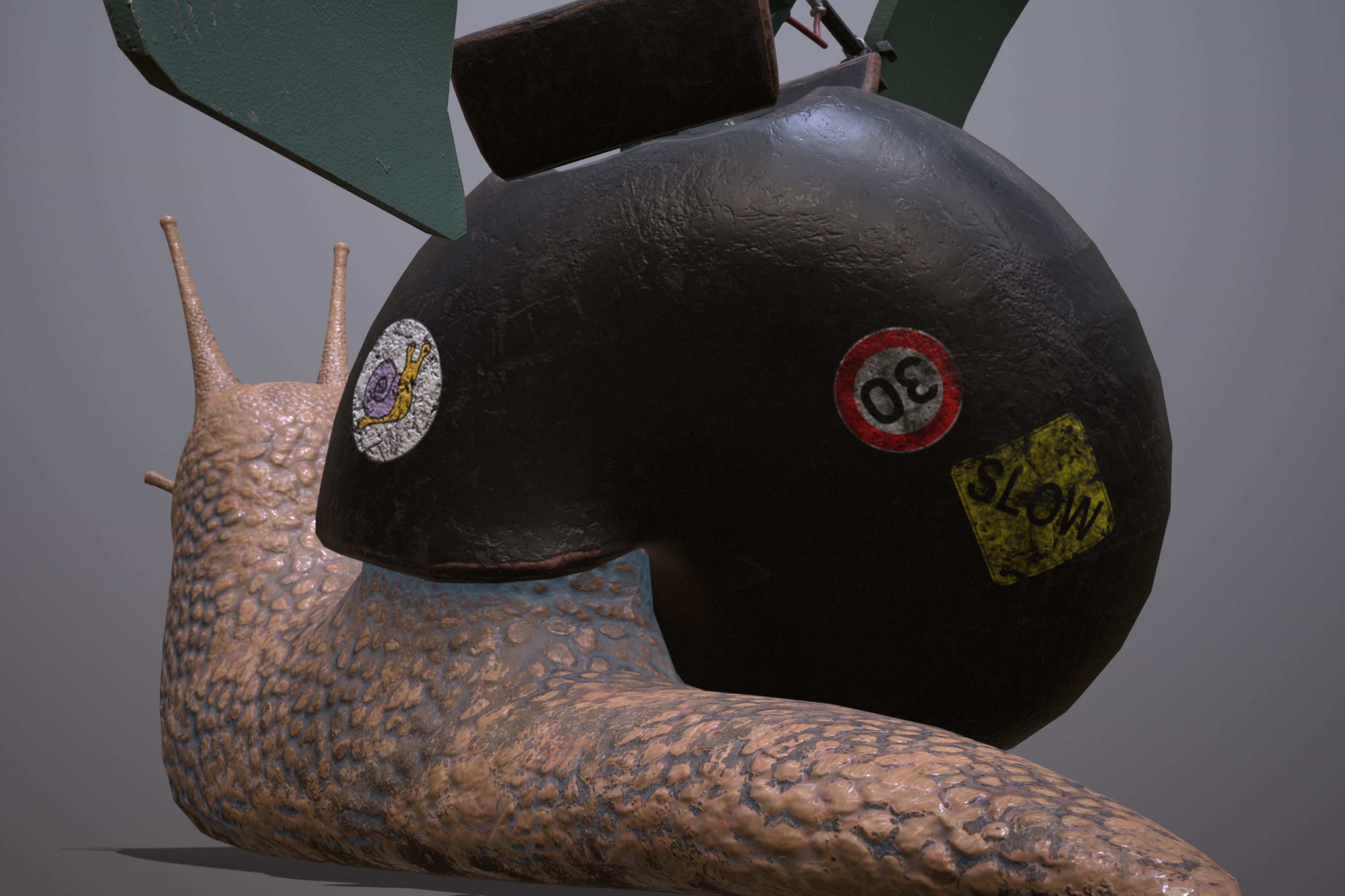 3D model Solar Snail VR / AR / low-poly | CGTrader