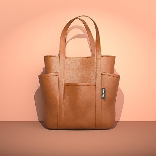 3D model Tote bags leather - multi-function VR / AR / low-poly | CGTrader